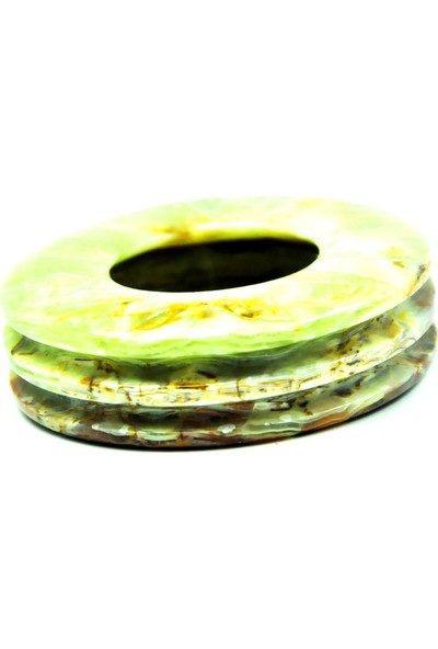 Pologift Doğal Taş Dekoratif Onyx Küllük Obje