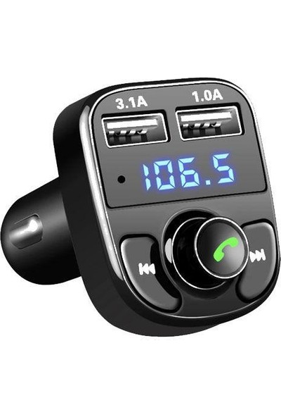 Concord Araç Kiti Fm Transmitter BT/USB/MP3/SD C-606 Car X8