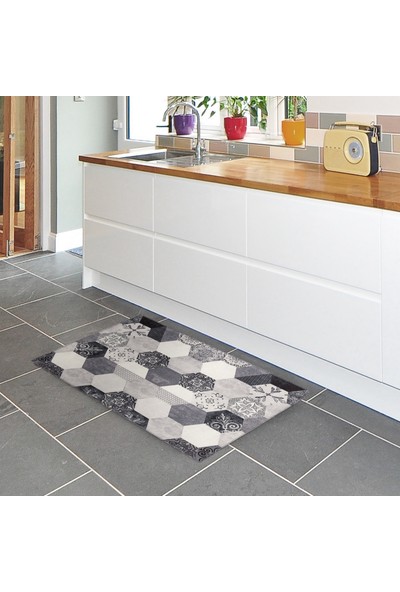 Petek Zemin Matı 50x70 Kapı Tezgah Önü Mutfak Paspası