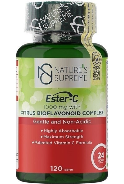 Nature's Supreme Ester-C 1000 Mg C Vitamini 120 Tablet Nature's Supreme Ester-C 1000 Mg C Vitamini 120 Tablet