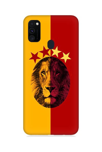 Teknomeg Samsung Galaxy M30s Aslan 4 Yıldız Desenli Silikon Kılıf