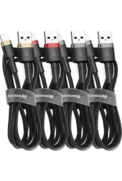 Baseus Lightning USB Kablo Gold-Siyah 2 mt