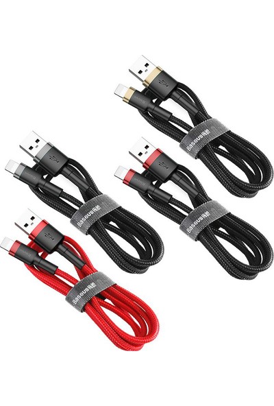 Baseus Cafule Serisi Lightning Kablosu 1 m Gri Gri-Siyah Baseus Cafule Serisi Lightning Kablosu 1 m Gri Gri-Siyah