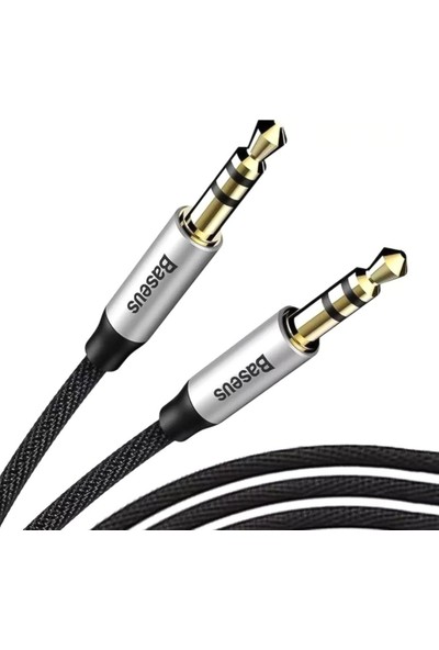 Baseus Yiven Kısa Aux Kablo 50Cm Siyah