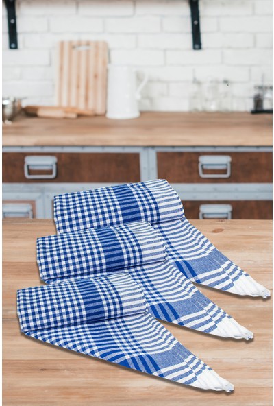 Pöti Kareli 3lü Mutfak Kurulama Bezi Lacivert 45X65 cm Pöti Kareli 3lü Mutfak Kurulama Bezi Lacivert 45X65 cm