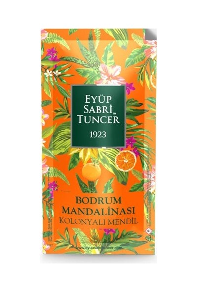 Eyüp Sabri Tuncer Bodrum Mandalinası Kolonyalı Mendil Küçük Boy 150'li