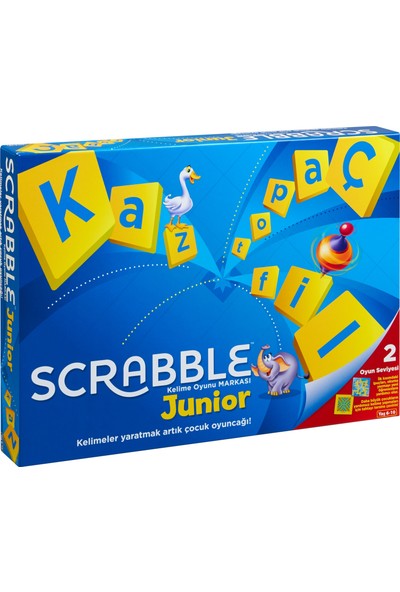 Scrabble Junior Türkçe, Kutu Oyunu, Mattel Games Y9733 Scrabble Junior Türkçe, Kutu Oyunu, Mattel Games Y9733
