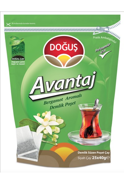 Doğuş Çay Bergamot Aromalı Demlik Poşet 25X40 GR