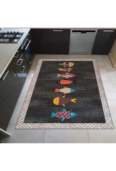 Karnaval Home Balıklı Mutfak Halısı