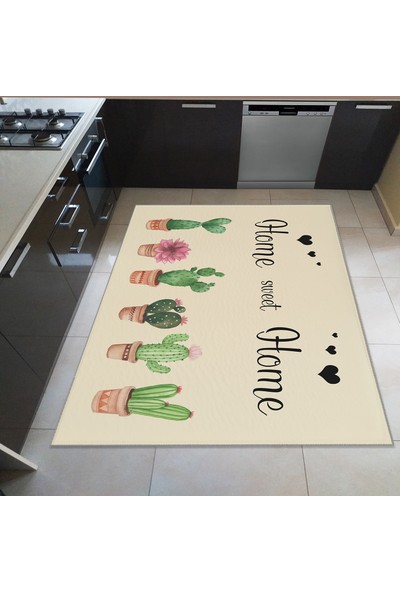 Karnaval Home Kaktüs Mutfak Halısı