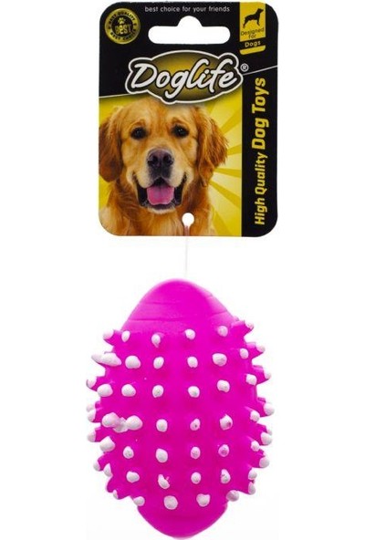 Doglife 2922 Köpekler Için Plastik Rugby Dikenli Oyuncak Doglife 2922 Köpekler Için Plastik Rugby Dikenli Oyuncak