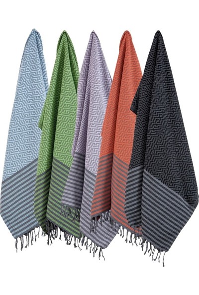 Wellstil Atıl Peştamal 5'li Set Renkli Wellstil Atıl Peştamal 5'li Set Renkli