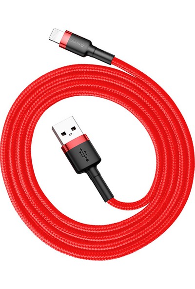 Baseus Cafule Serisi Lightning Kablosu 1 m Gri-Kırmızı Baseus Cafule Serisi Lightning Kablosu 1 m Gri-Kırmızı