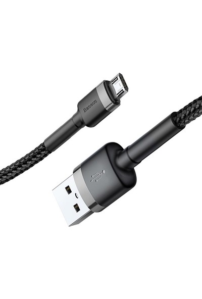 Baseus Cafule Serisi Usb Micro Kırılmayan Şarj Kablosu - Siyah 2 mt Baseus Cafule Serisi Usb Micro Kırılmayan Şarj Kablosu - Siyah 2 mt