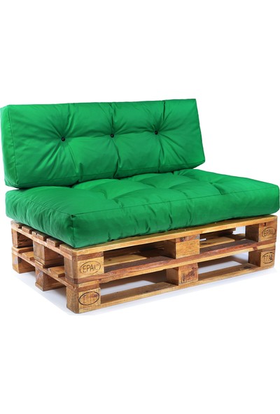 Dekoro Dış Mekan Palet Koltuk Minderi Takımı Yeşil