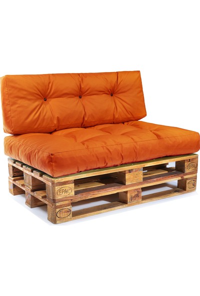 Dekoro Dış Mekan Palet Koltuk Minderi Takımı Turuncu