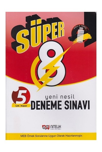 Nitelik Yayınları LGS Süper 8. Sınıf 5'li Deneme
