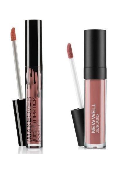 Newwell Porcelain Make Up Lipstick D-204 6 Ml+Make Over Likit Ruj NO:681 4 ml Newwell Porcelain Make Up Lipstick D-204 6 Ml+Make Over Likit Ruj NO:681 4 ml
