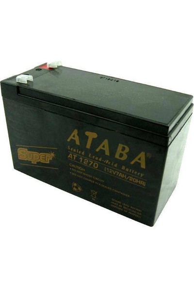 Ataba AT-1270 12V 7AH Bakımısz Kuru Akü Ataba AT-1270 12V 7AH Bakımısz Kuru Akü