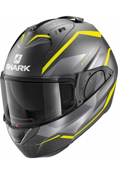 Shark Evo Es Yari (Gri/sarı) Mat Çeneden Açılır Kask Shark Evo Es Yari (Gri/sarı) Mat Çeneden Açılır Kask