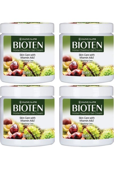Huncalife Bioten At Kestanesi Masaj Jeli 4'lü 500 ml