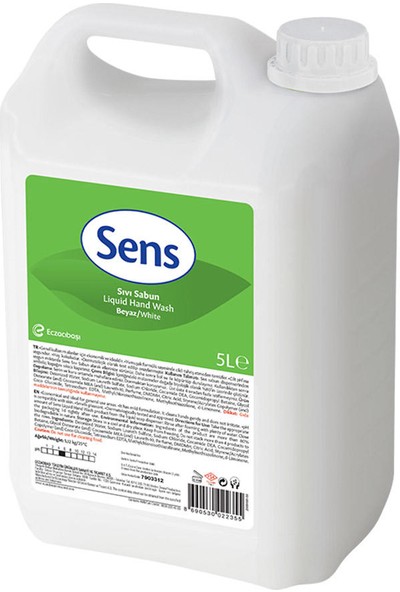 Sens Sıvı El Sabunu Beyaz 5 lt Sens Sıvı El Sabunu Beyaz 5 lt