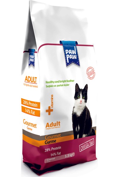 Pawpaw Gurme Yetişkin Kedi Maması 1,5 kg Pawpaw Gurme Yetişkin Kedi Maması 1,5 kg