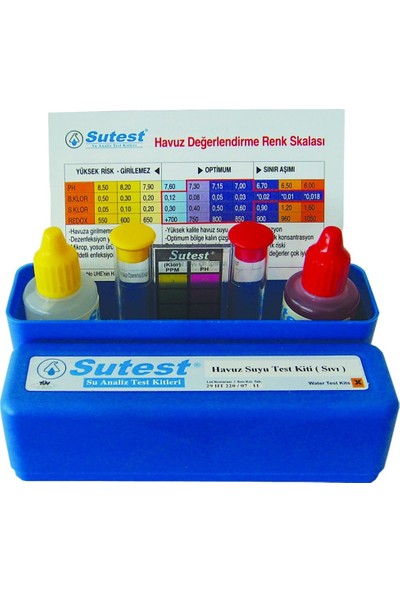 Sutest Havyuz Suyu Test Kiti Ph - Klor Ölçüm Kiti Sutest Havyuz Suyu Test Kiti Ph - Klor Ölçüm Kiti