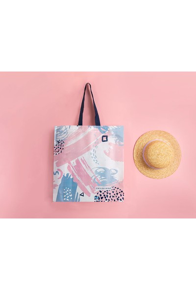 Englısh Home Bright Future Lamineli Nonwoven Alışverış Çantası 47 x 48 cm Renkli