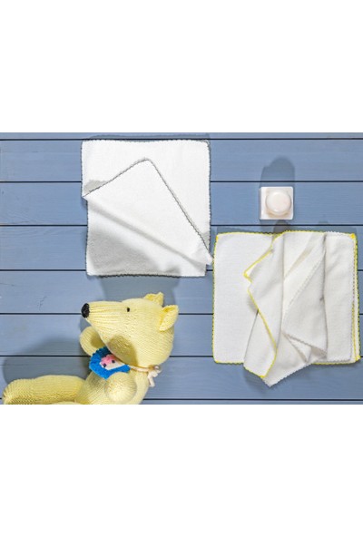 Englısh Home Towel Pamuk 6'lı Bebek Ter Havlusu 28 x 28 cm Krem
