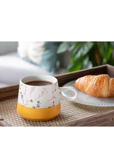 Englısh Home Petit Seramik Kupa 350 ml Sarı Englısh Home Petit Seramik Kupa 350 ml Sarı