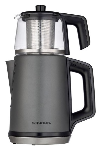 Grundig TM 6960 C Teanox 4 Kat Dayanıklı Cam Demlikli Çay Makinesi Grundig TM 6960 C Teanox 4 Kat Dayanıklı Cam Demlikli Çay Makinesi