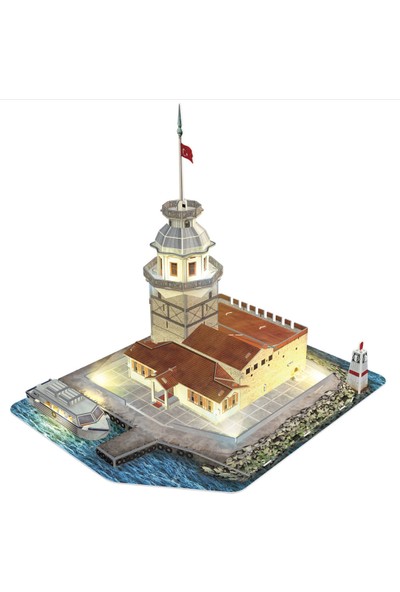CubicFun 3D Puzzle Kız Kulesi L181H (LED Aydınlatmalı) CubicFun 3D Puzzle Kız Kulesi L181H (LED Aydınlatmalı)