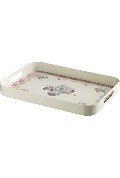 Kütahya Porselen 46X36 cm Kulplu Tepsi