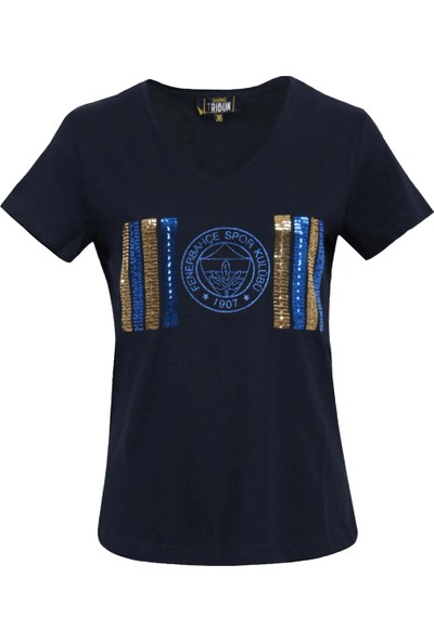 Fenerium Kadin Tribün Pullu Bayrak T-Shirt