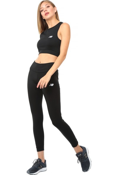 New Balance V-WTP019-BK Kadın Tayt