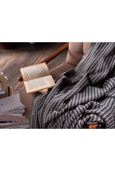 Doqu Home Örgü Battaniye Çift Kişilik (200X220) Yeşil