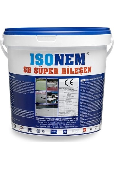 İsonem Sb Süper Bileşen Su Yalıtımı Beyaz 10 kg İsonem Sb Süper Bileşen Su Yalıtımı Beyaz 10 kg
