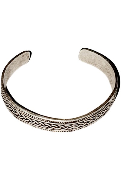 Edvol Gümüş Kaplama Çelik Desenli Bileklik Edvol Gümüş Kaplama Çelik Desenli Bileklik