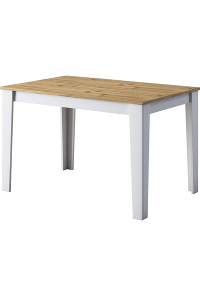 Rani T1 Mutfak Masası 110 cm Açık Ceviz Beyaz M1