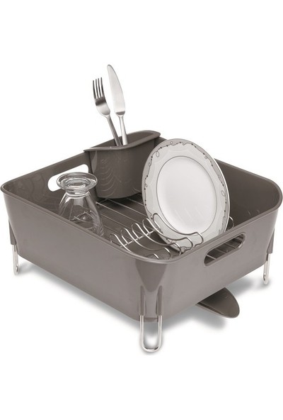 Bulaşıklık Paslanmaz Bianka Gri Küçük 37 x 33 x 13 cm