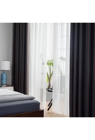 Taç Blackout Fon Perde Siyah 100 x 190 cm
