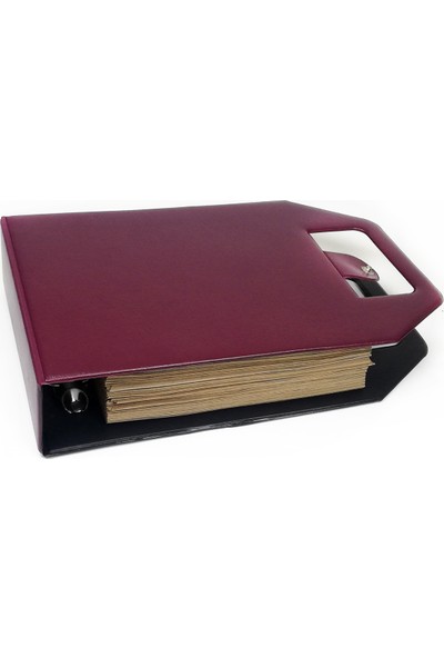 Plak Klasörü 45'lik - Bordo