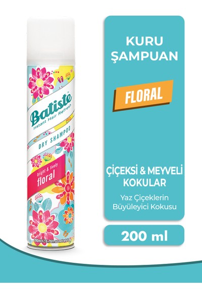 Batiste Dry Shampoo – Kuru Şampuan Floral 200 ml Batiste Dry Shampoo – Kuru Şampuan Floral 200 ml