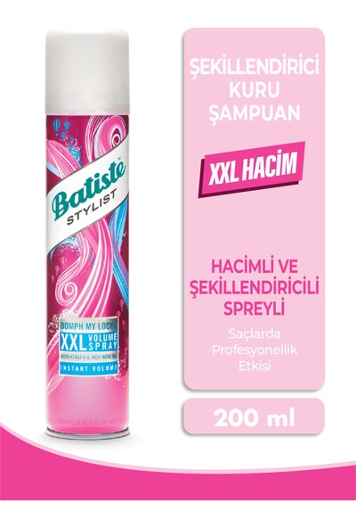 Batiste XXL Ekstra Hacim Veren Şekillendirici Kuru Şampuan - XXL Volume Dry Shampoo 200 ml 5010724529072 Batiste XXL Ekstra Hacim Veren Şekillendirici Kuru Şampuan - XXL Volume Dry Shampoo 200 ml 5010724529072