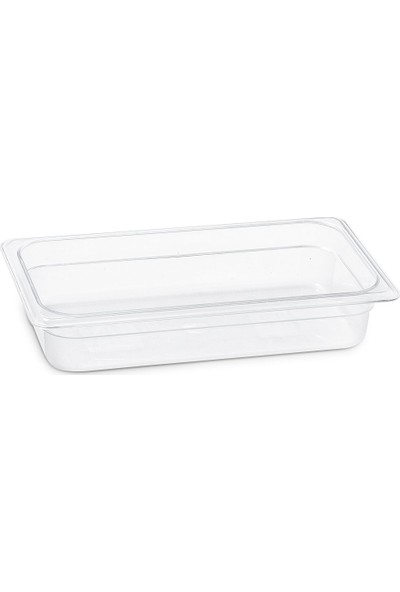 Plastport Kırılmaz Şeffaf Gastronom Küvet 1/3-65 Plastport Kırılmaz Şeffaf Gastronom Küvet 1/3-65