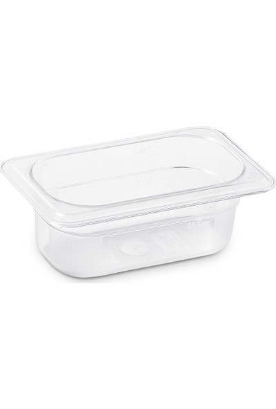 Plastport Kırılmaz Şeffaf Gastronom Küvet 1/9-65 Plastport Kırılmaz Şeffaf Gastronom Küvet 1/9-65