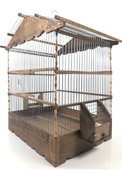 Naturbird Mega Dik Ahşap Kafes