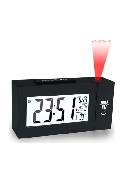 Schulzz Dijital Projeksiyon Tavan Yansıtmalı Saati