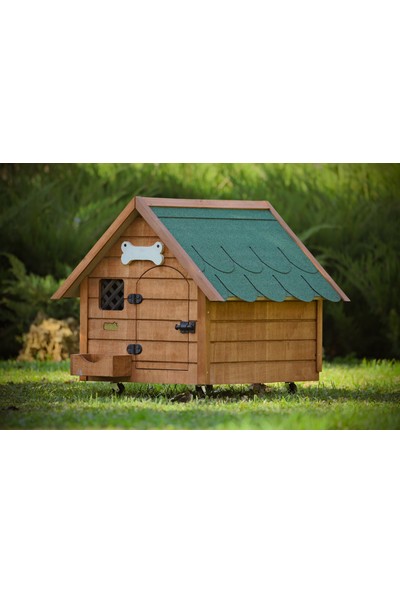 Mandu Isı yalıtımlı ahşap köpek kulübesi MEDIUM